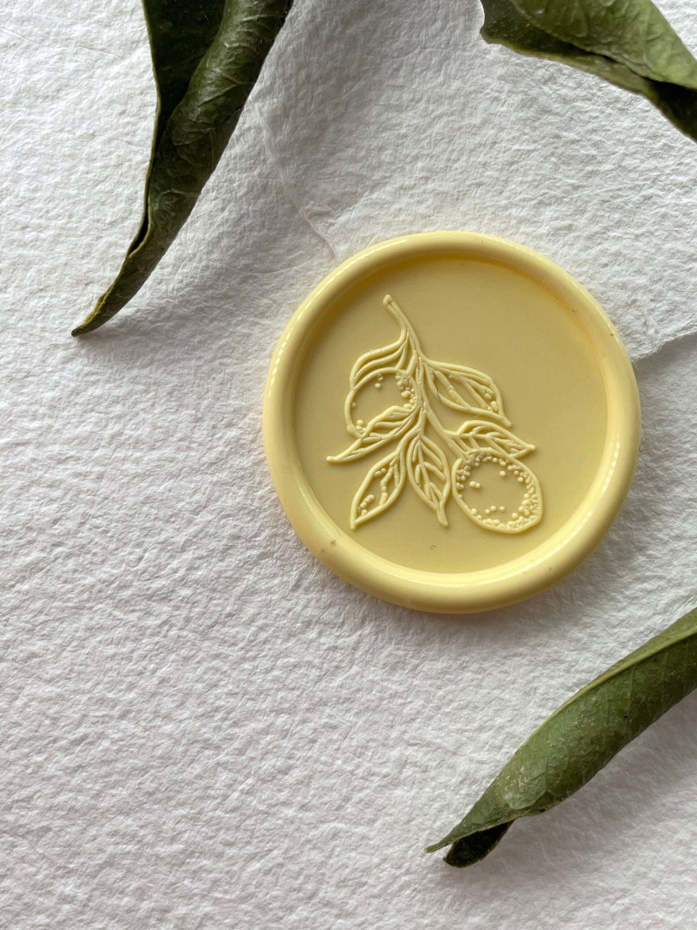 Lemons Wax Stamp/ Lemon - Etsy