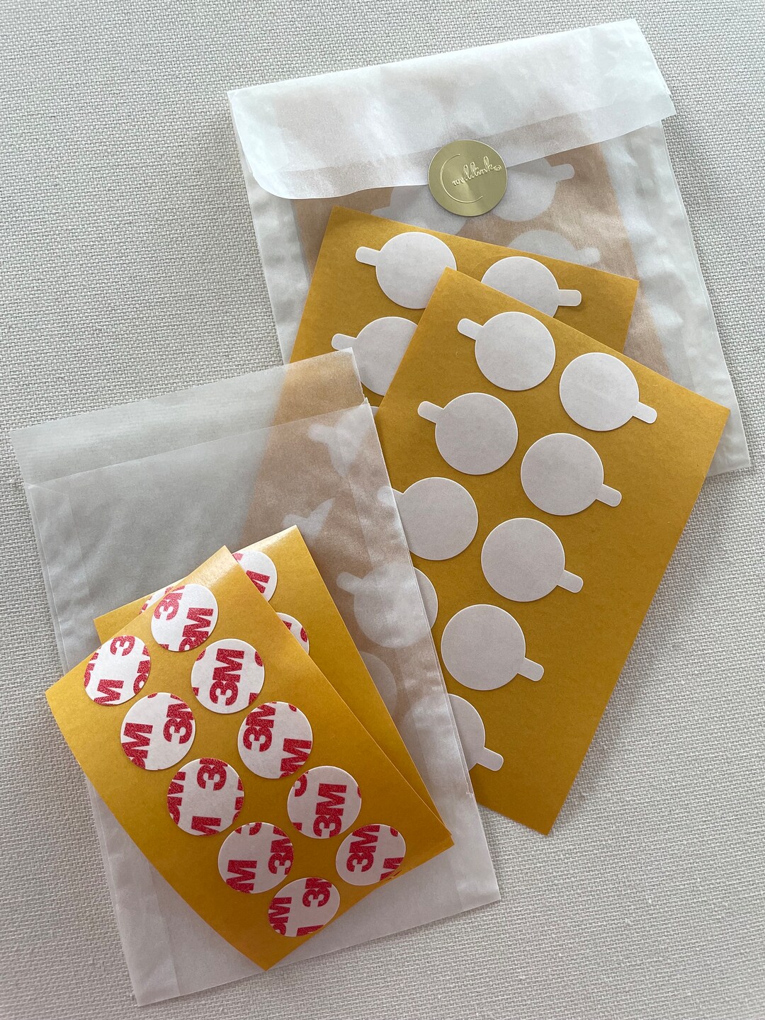 3M Adhesive Backing Stickers, for 2 Cm and 2.5 Cm Wax Seals/ Pack of 20 ...