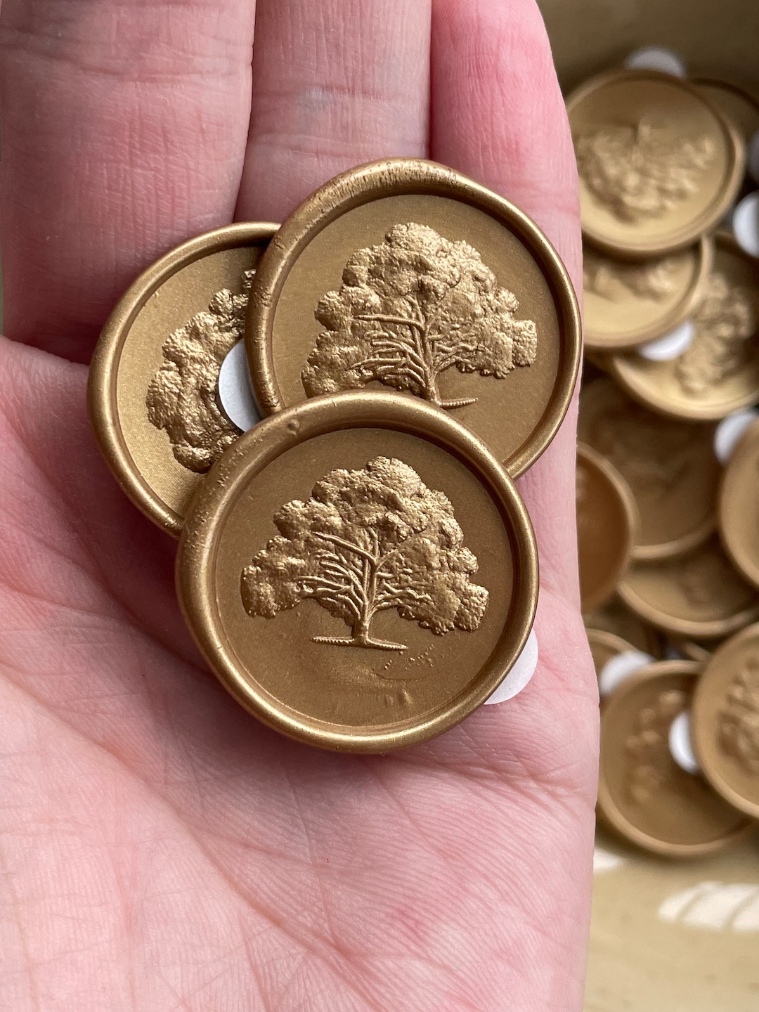 3D Oak Tree Self Adhesive Wax Seals/ Forest Wax Seal / Oak Tree - Etsy