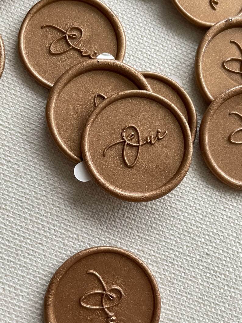 Oui - Self Adhesive Wax Seals - Etsy