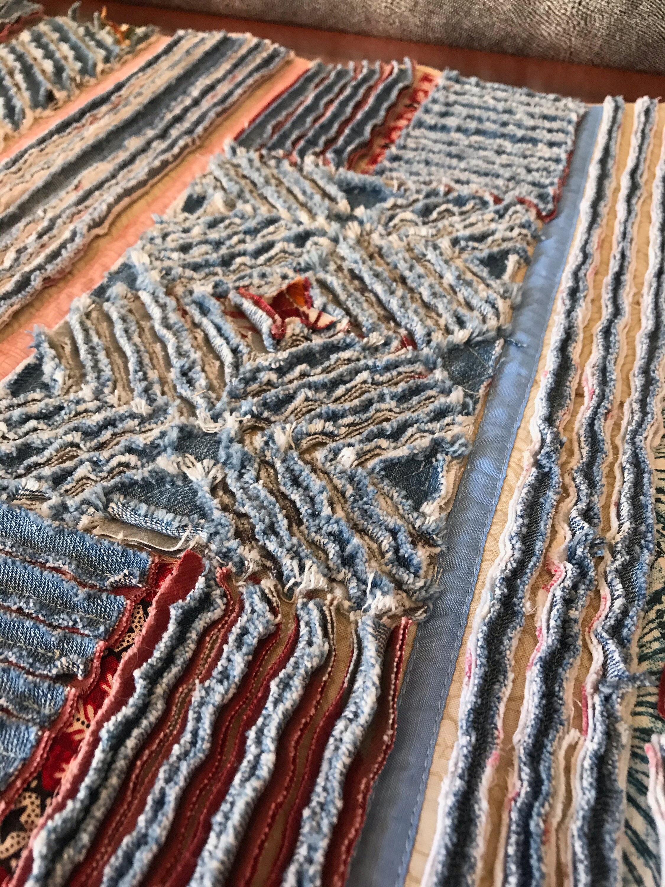 Denim Rug Super Soft Chenille Throw Rug Kitchen Rug Bath Rug Bedroom ...