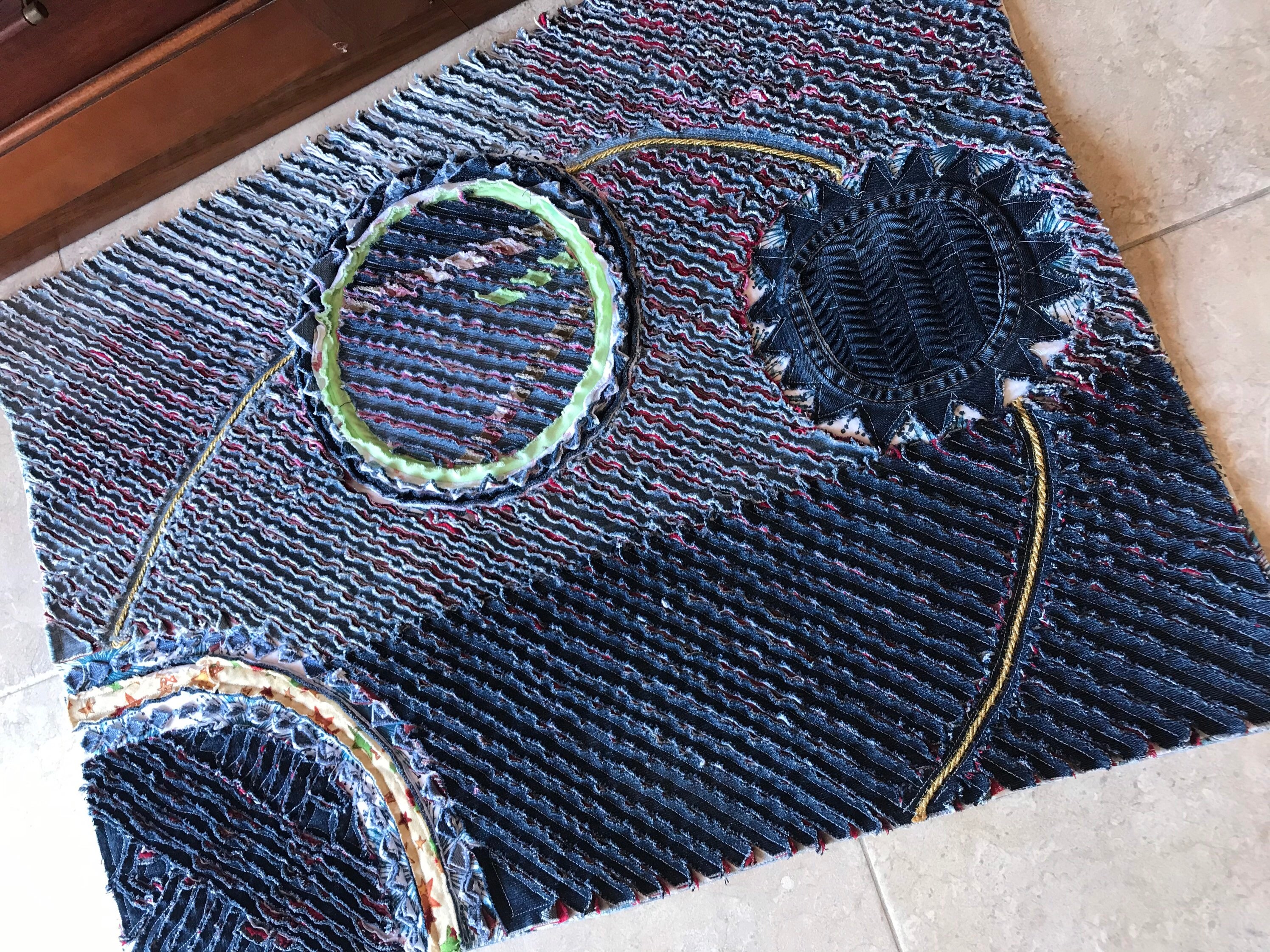 Denim Rug, Super Soft Chenille, Throw Rug, Kitchen Rug, Bath Rug ...
