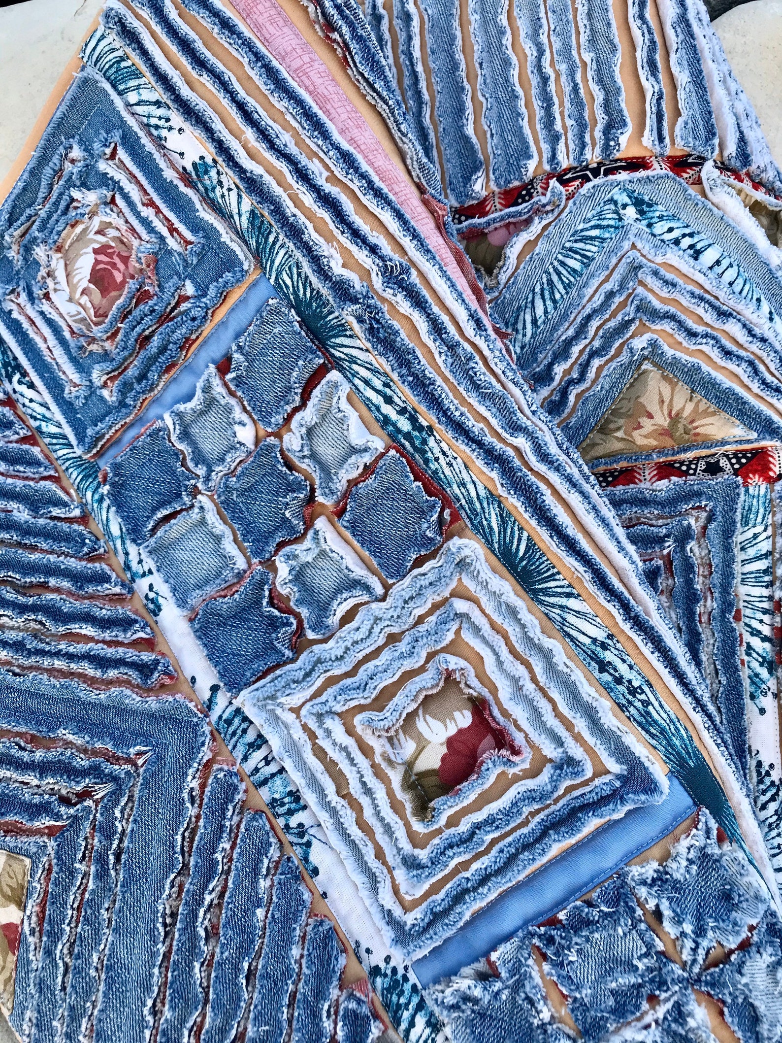Denim Rug Super Soft Chenille Throw Rug Kitchen Rug Bath Rug Bedroom ...