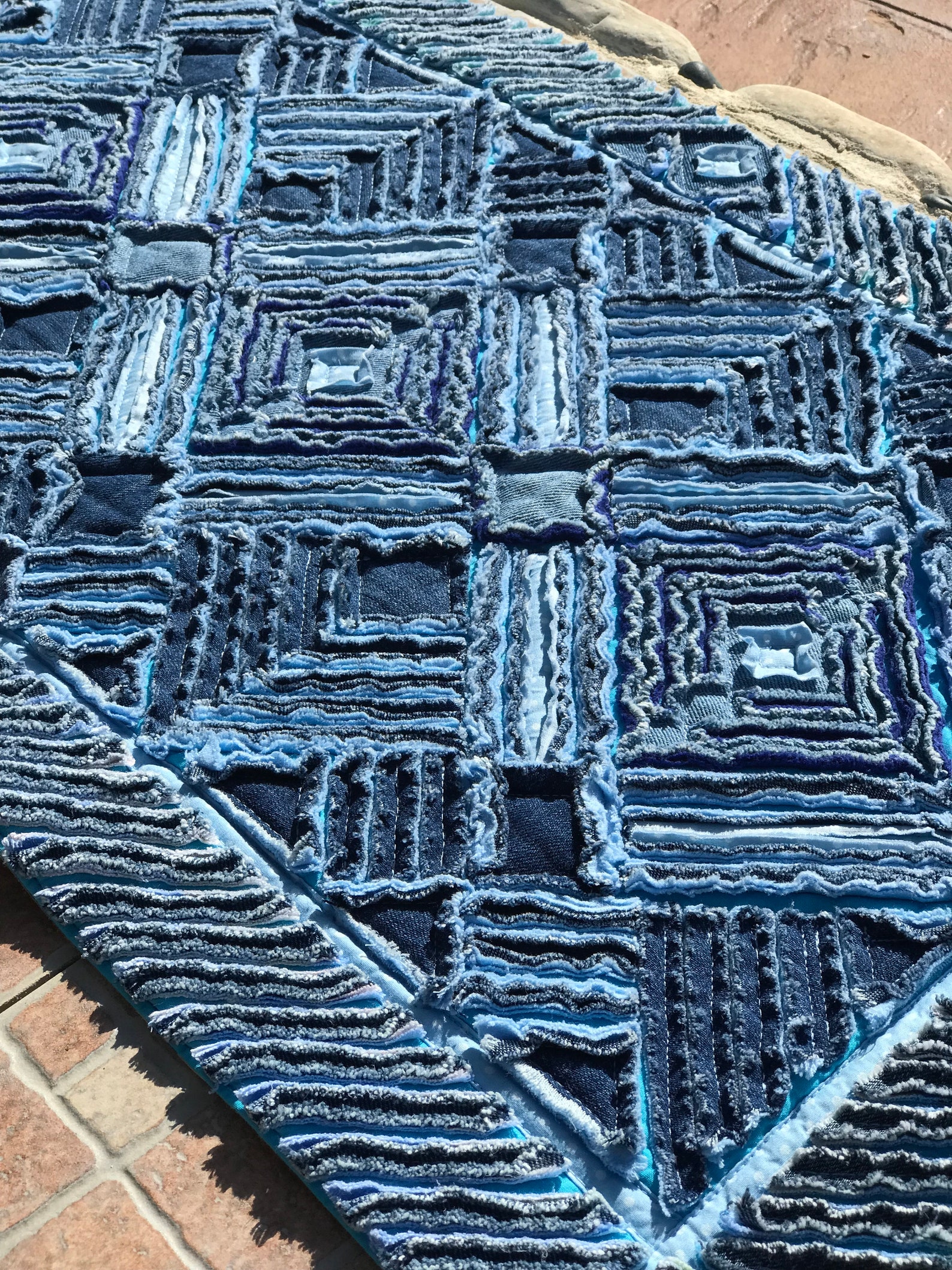 Denim Rugs, Super Soft Chenille Rug, Rug, Kitchen Rug, Bathroom Rug ...