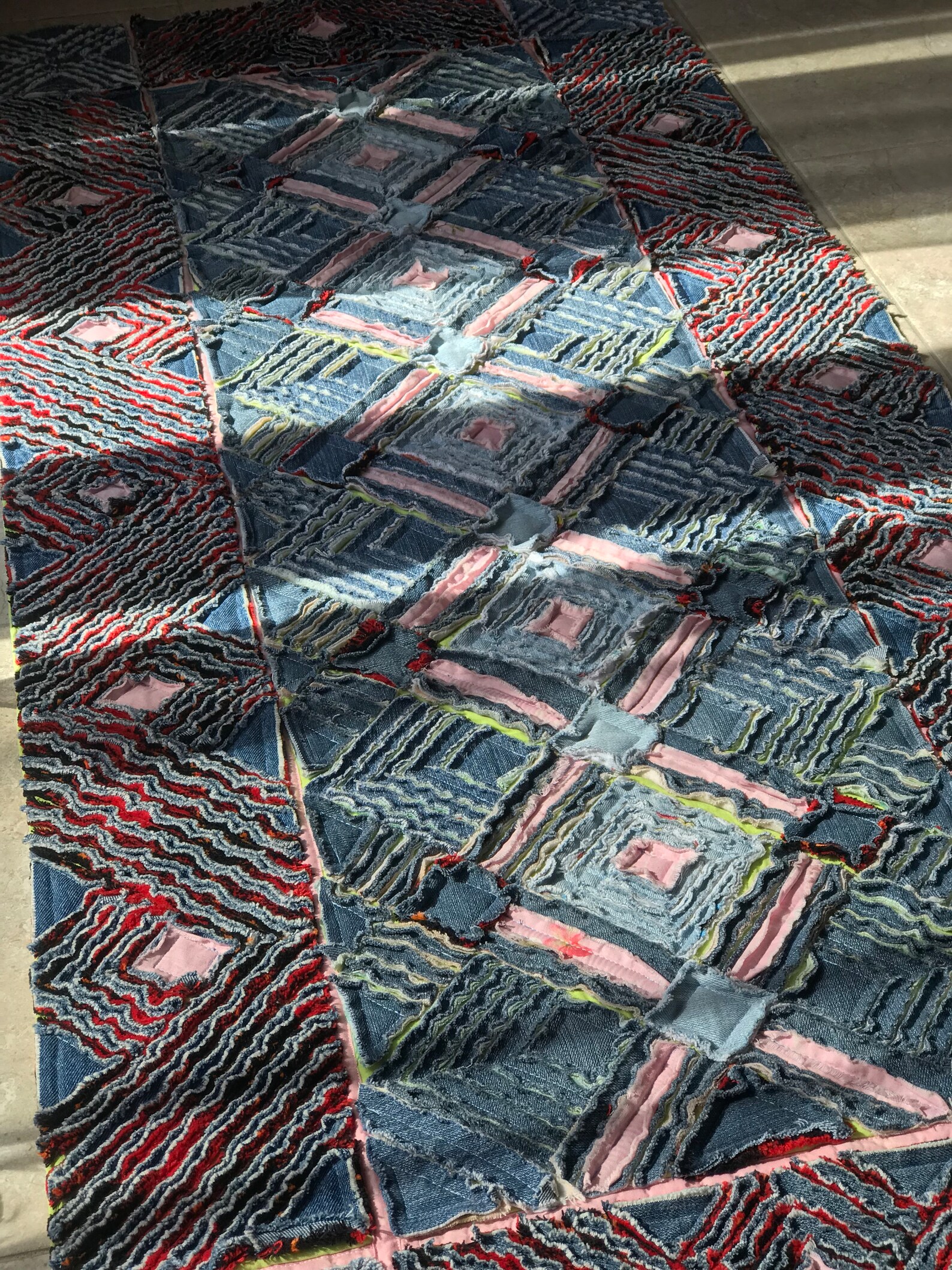 Denim Rug Super Soft Chenille Throw Rug Kitchen Rug Bath Rug Bedroom ...