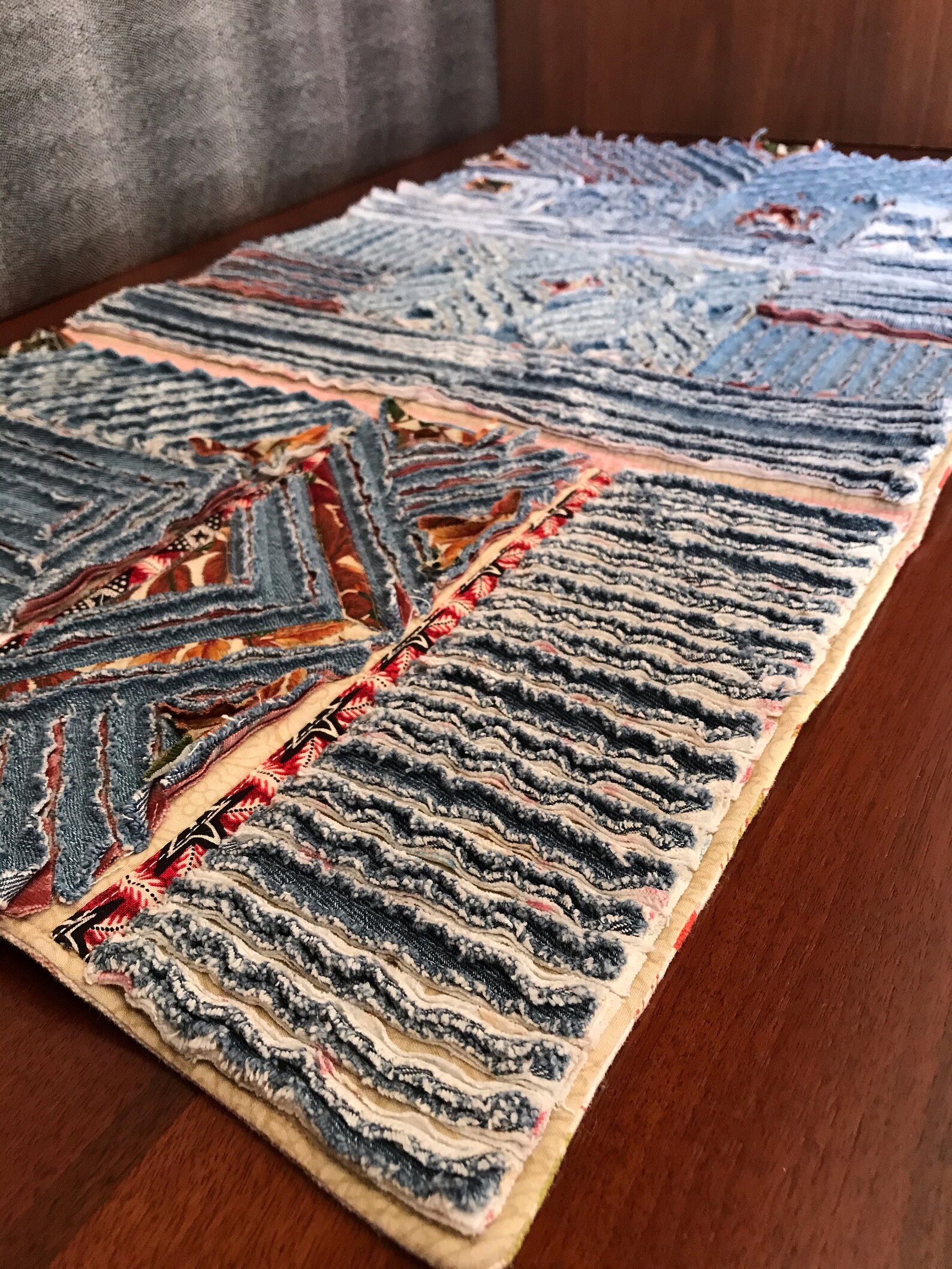Denim Rug Super Soft Chenille Throw Rug Kitchen Rug Bath Rug Bedroom ...