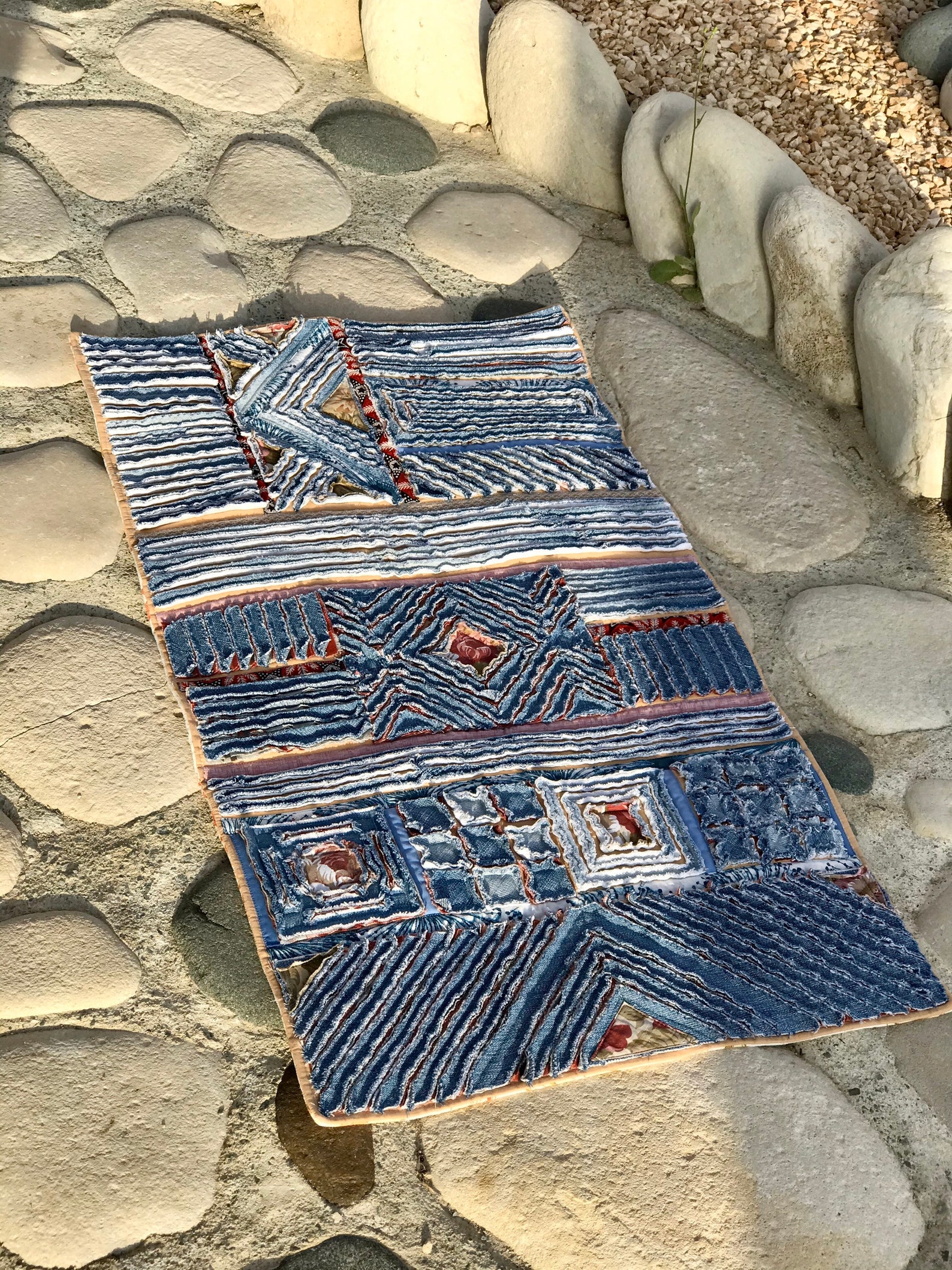 Denim Rug Super Soft Chenille Throw Rug Kitchen Rug Bath Rug Bedroom ...