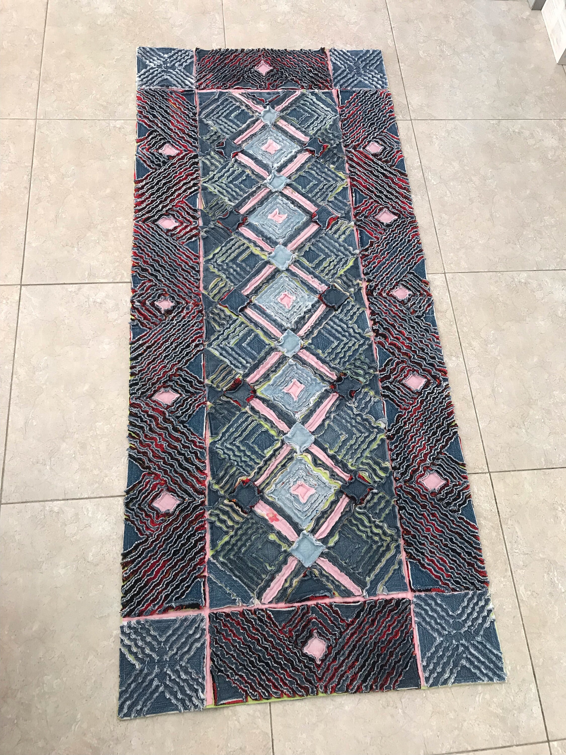 Denim Rug Super Soft Chenille Throw Rug Kitchen Rug Bath Rug Bedroom ...