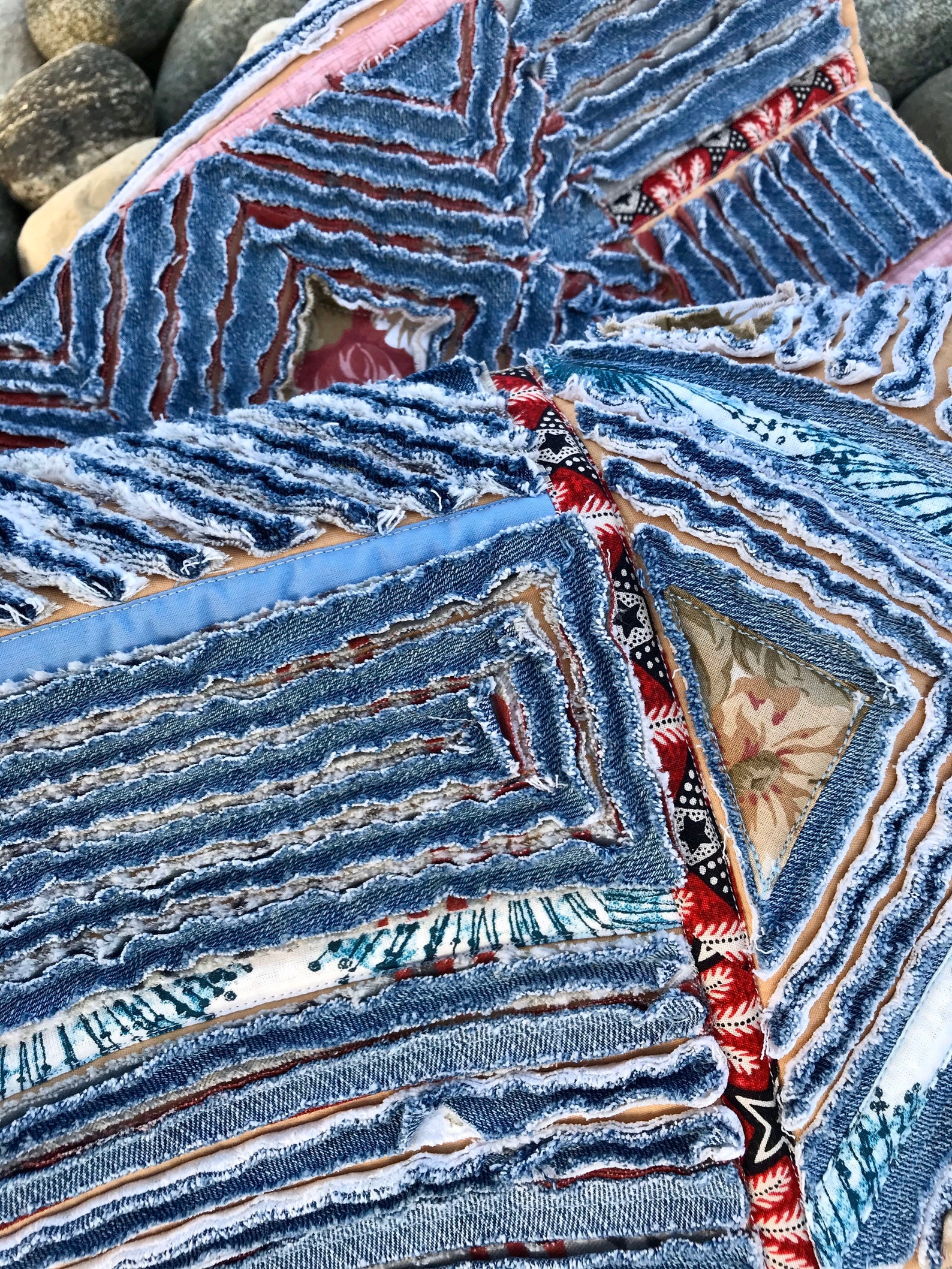 Denim Rug Super Soft Chenille Throw Rug Kitchen Rug Bath Rug Bedroom ...