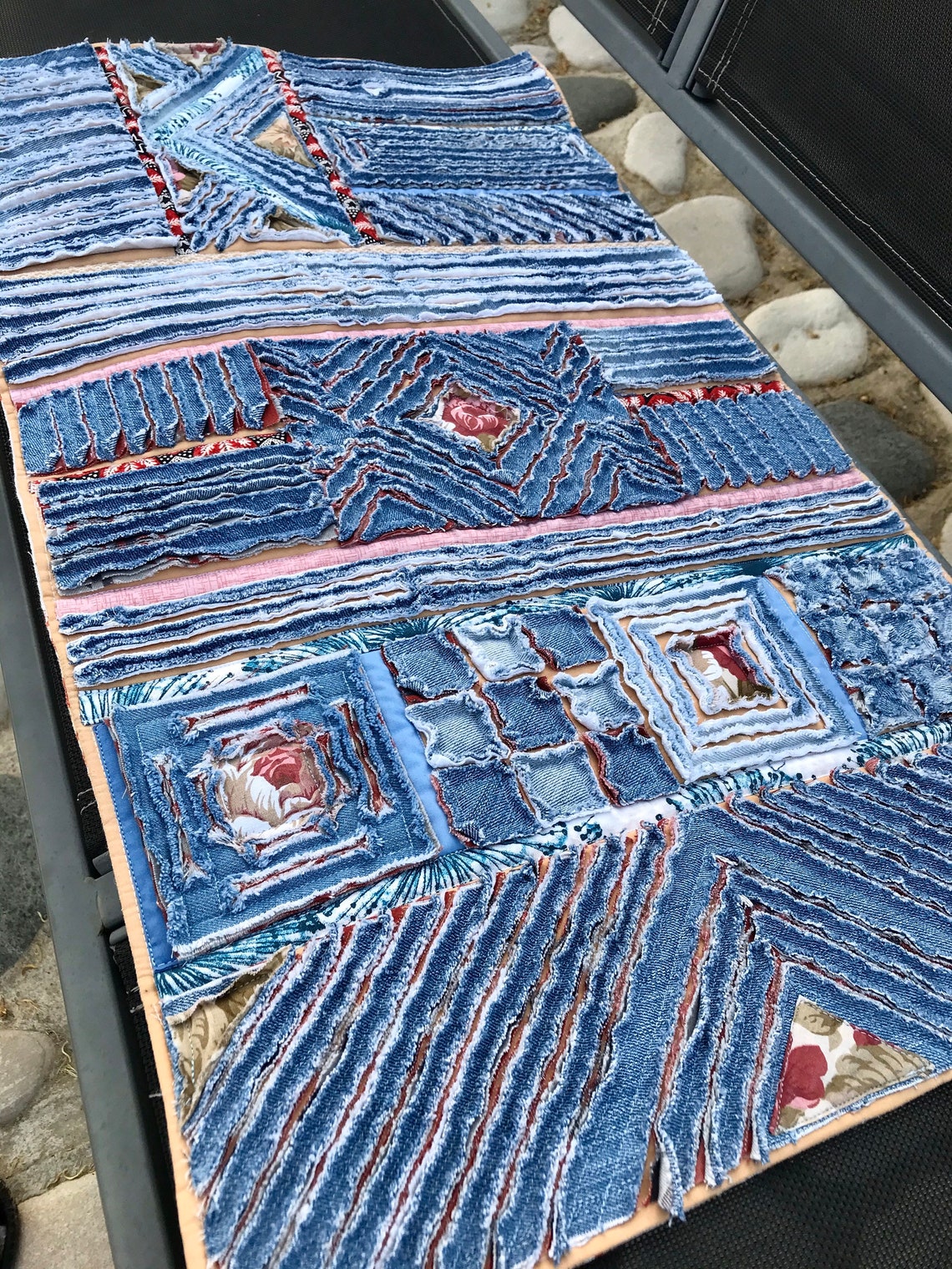 Denim Rug Super Soft Chenille Throw Rug Kitchen Rug Bath Rug Bedroom ...