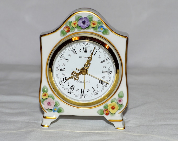 Dresden Porcelain Reine Handarbeit Mantle Clock - Etsy