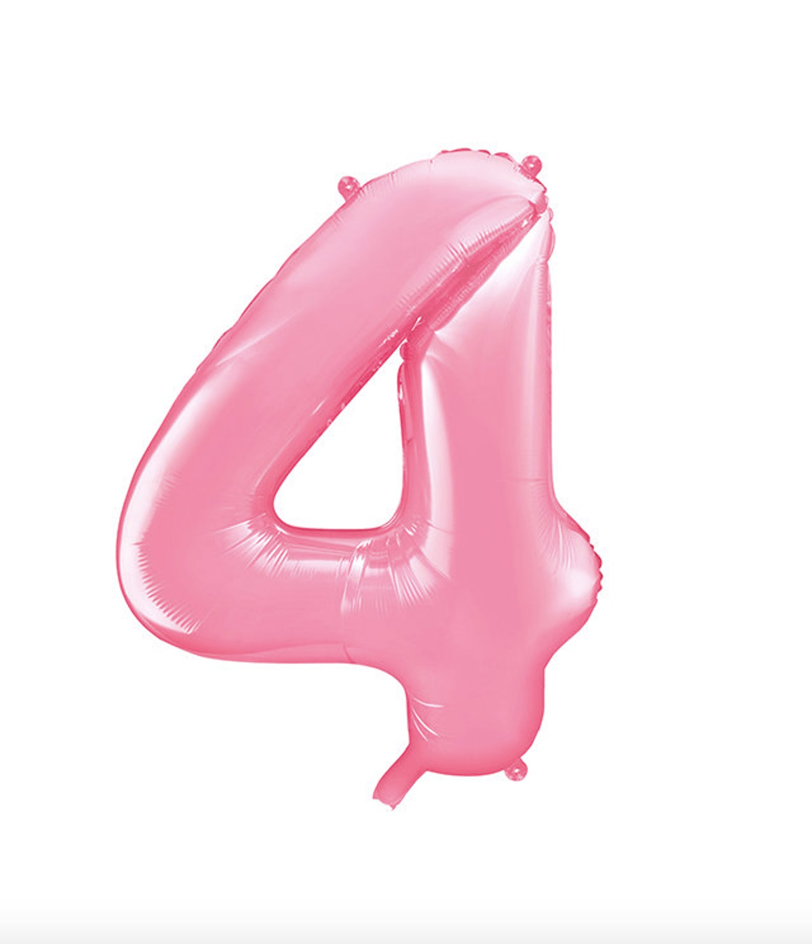 Globo número 4 Globo rosa pastel Cuarto cumpleaños Adecuado para ...