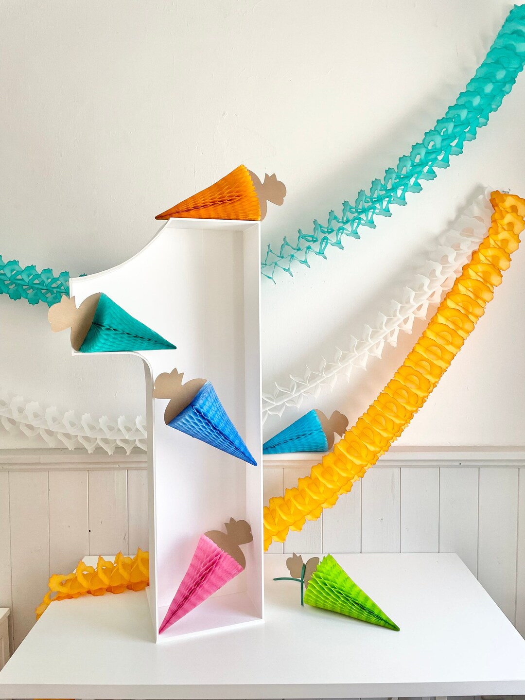 School Enrollment Decoration School Cone, School Child Table Decoration ...