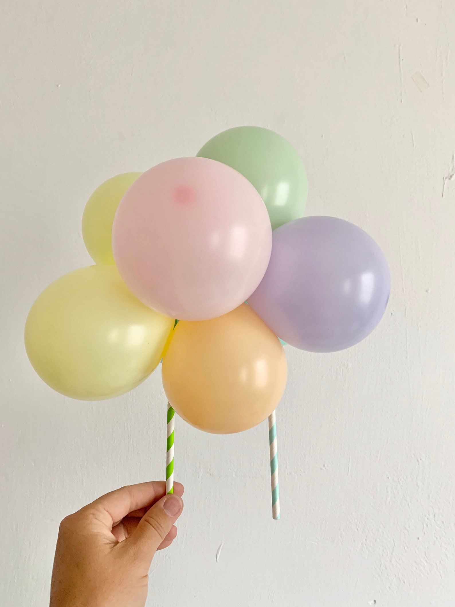 Rainbow Cake Topper Balloon Topper Birthday Cake Baby | Etsy