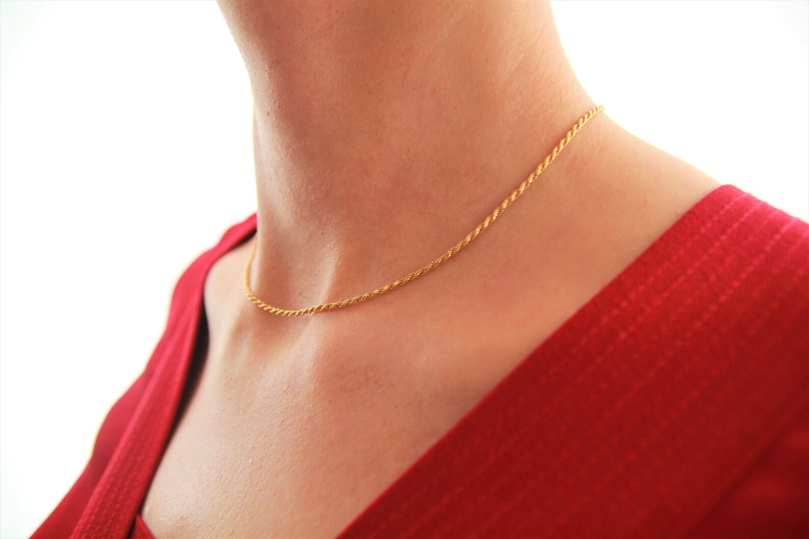 18 K Italian Rope Chain / Sterling Silver / Rope Chain / - Etsy