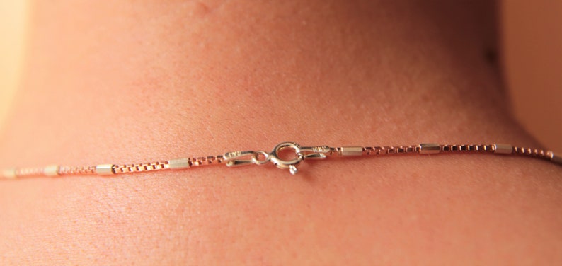 Simple Rose Gold Chain Necklace , Minimalist Rose Gold Necklace ...