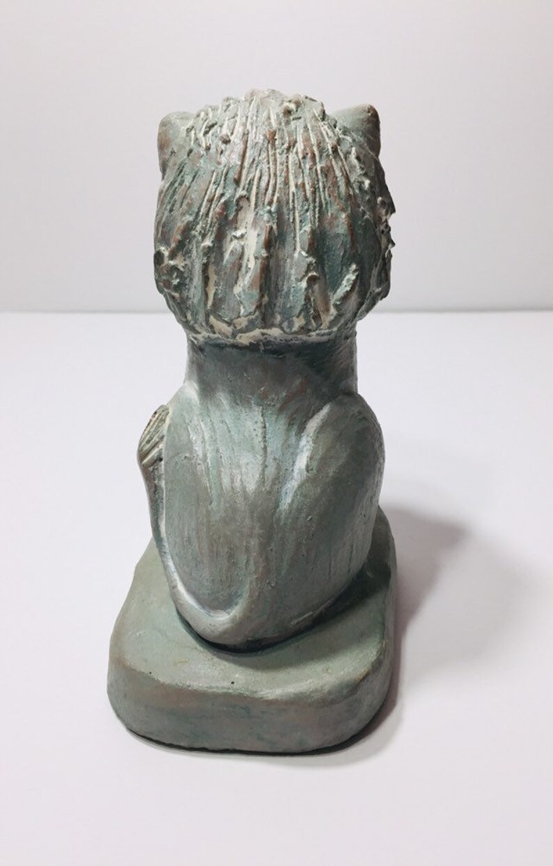 Isabel Bloom Seated Lion Signed Sculpture-hard to - Etsy