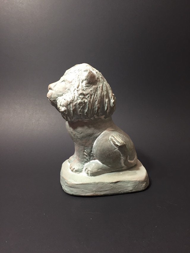 Isabel Bloom Seated Lion Signed Sculpture-leo Zodiac Gifts-collectable ...