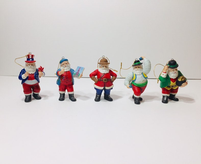 18 Boxed Set Santas Around the World Bisque Porcelain - Etsy