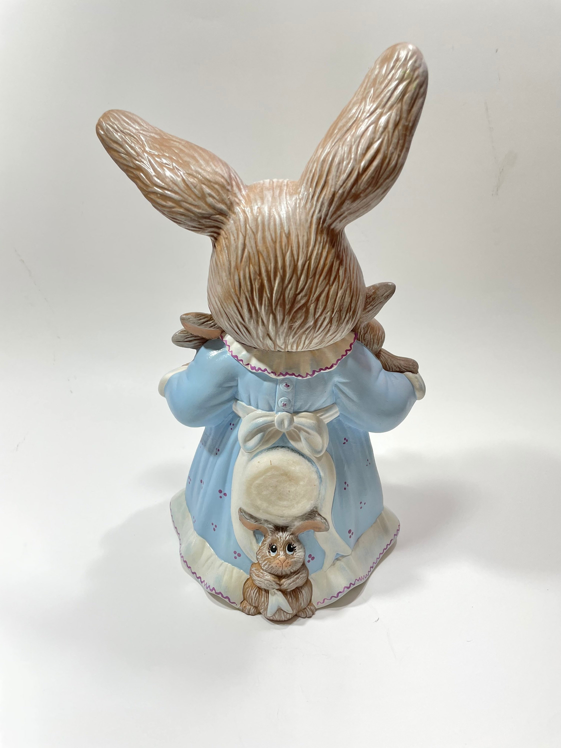 Vintage 12 Ceramic Mother Rabbit With Baby Bunnies and Cotton Tail ...