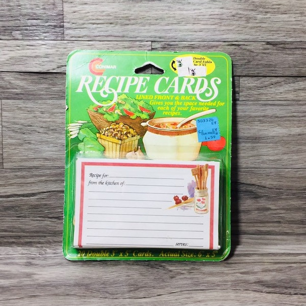 Old Recipe Cards - Etsy