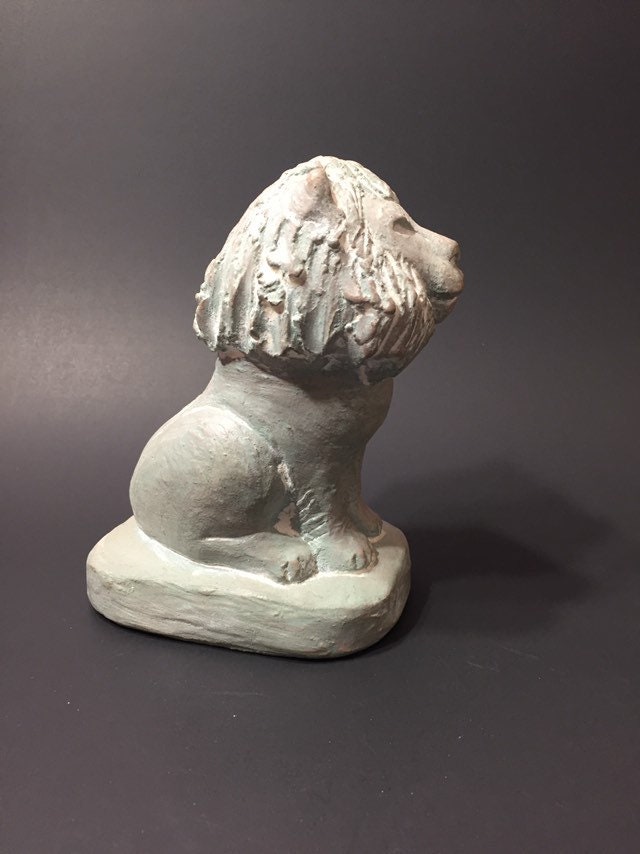 Isabel Bloom Seated Lion Signed Sculpture-leo Zodiac Gifts-collectable ...