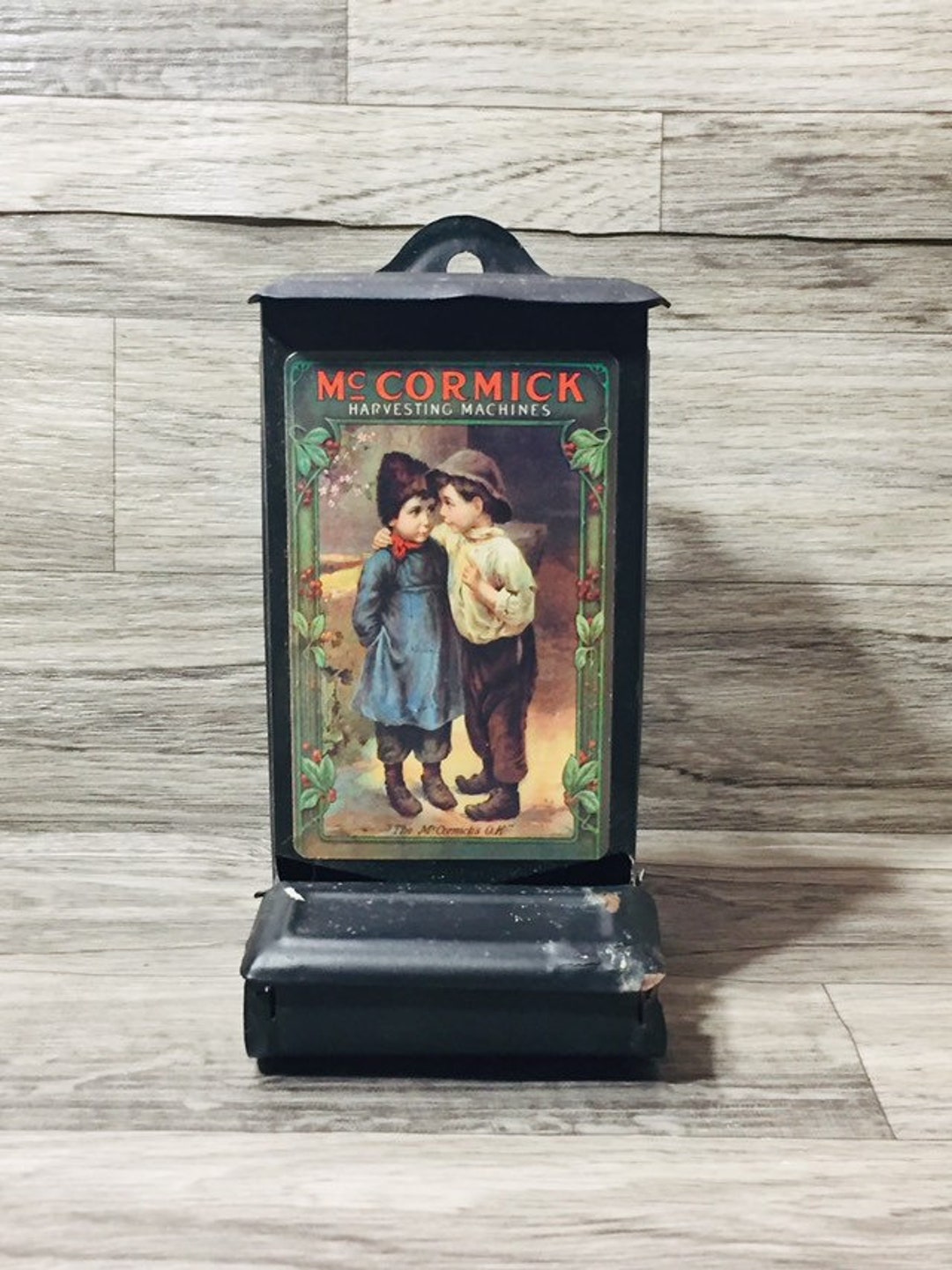 Vintage Mccormick Matchbox Holder/striker-boy and Girl - Etsy