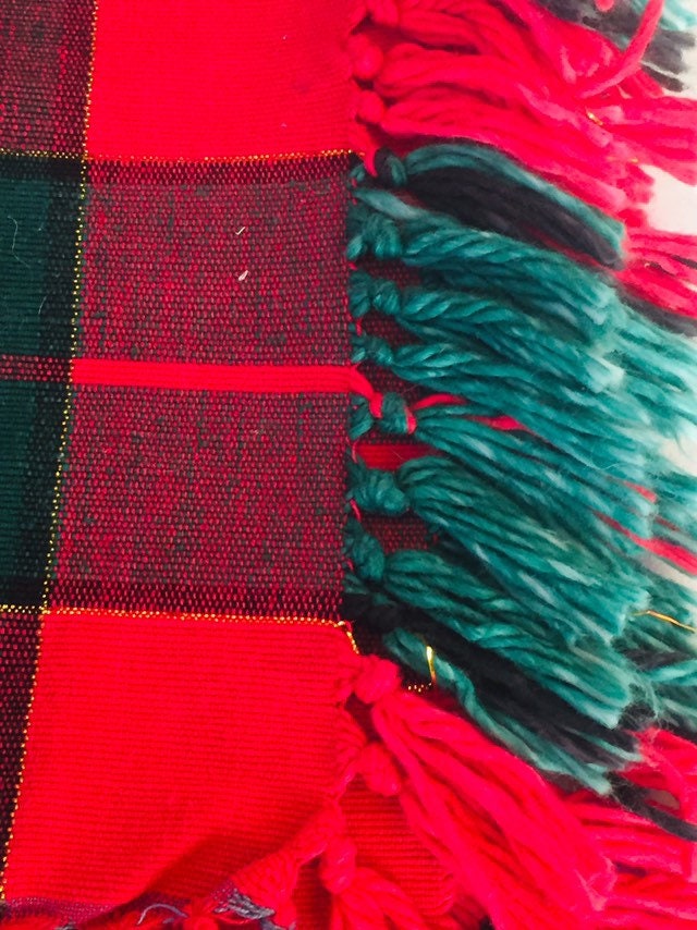 64x13 Plaid Red Green and Gold Table/ Mantle Runner - Etsy