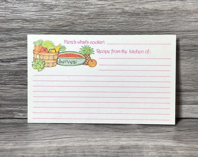 25 Blank Vintage Recipe Cards-double Sided (foldable) 4 Designs -3 X 5 ...