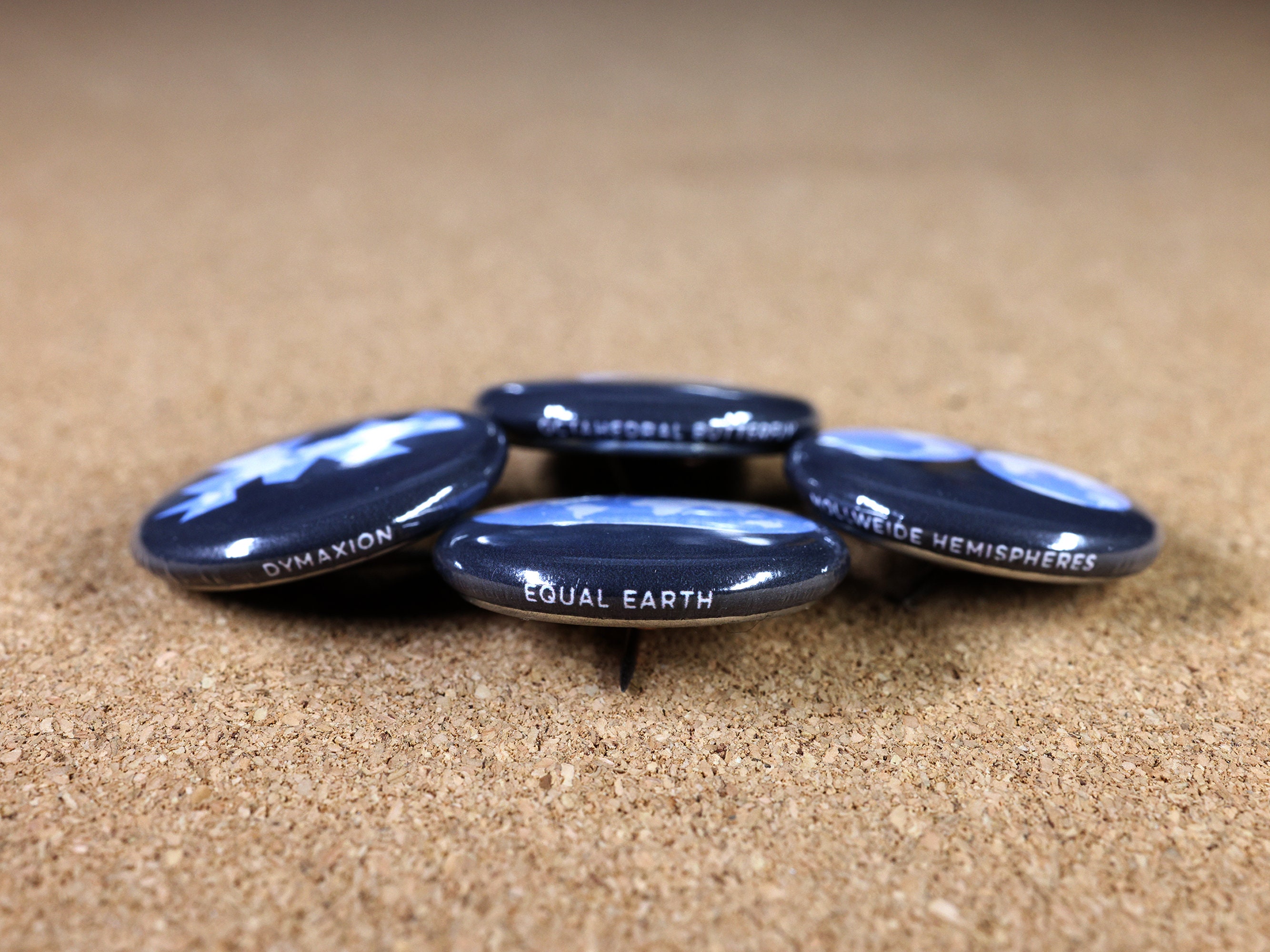 Map Projections Pin-back Button Set - Etsy