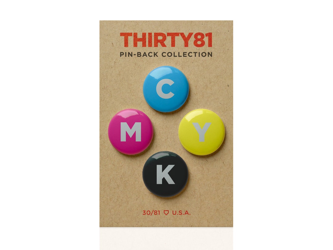 CMYK Printing Pin-back Button Set - Etsy