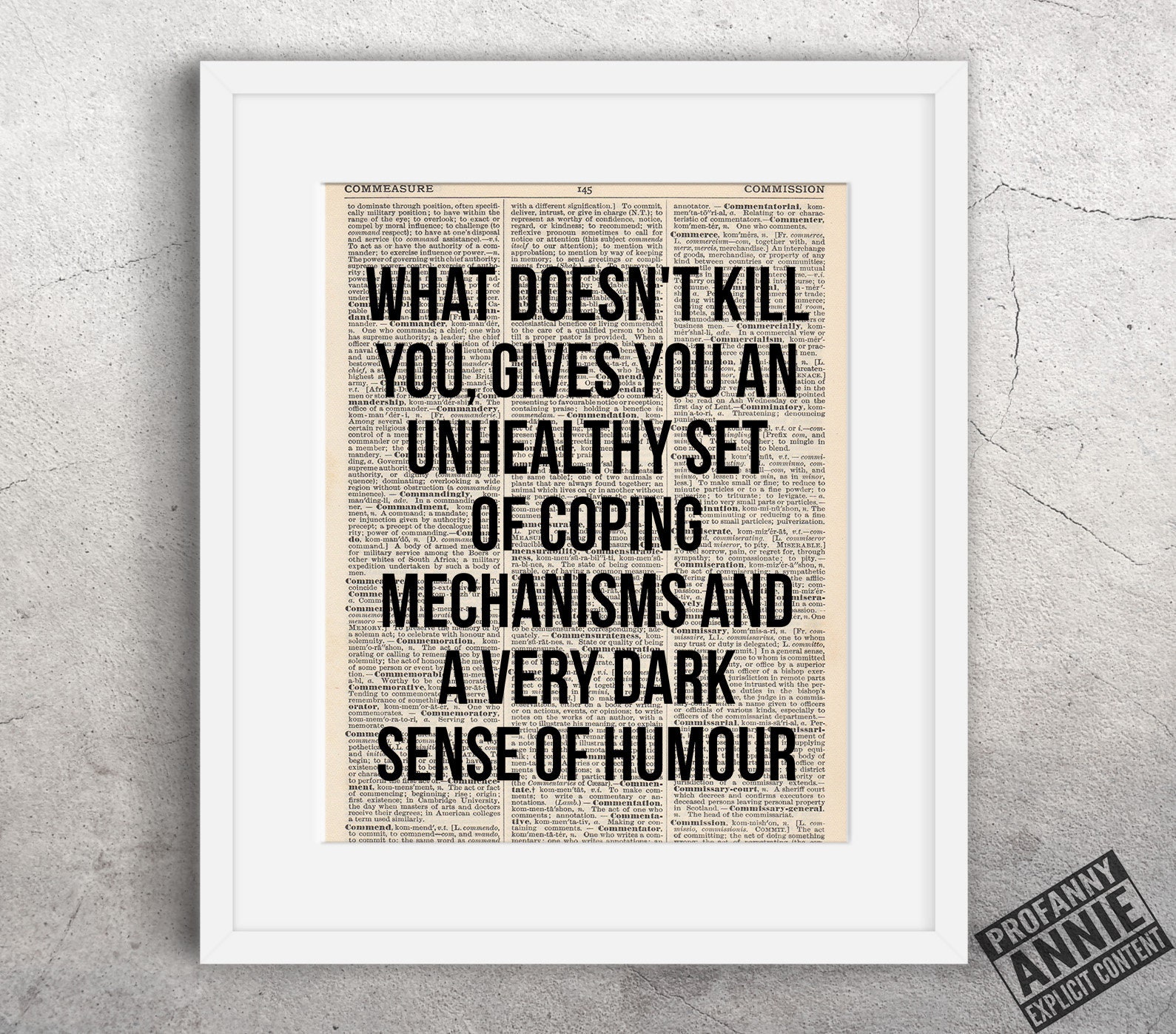 What Doesn't Kill You Gives You an Unhealthy Set of Coping - Etsy What Doesn't Kill You Gives You an Unhealthy Set of Coping - Etsy