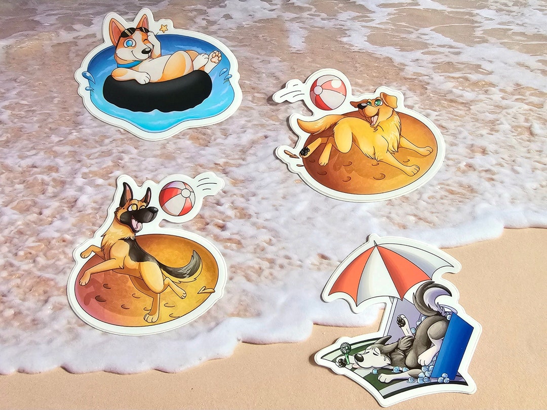 Dog Days of Summer | Dog Vinyl Sticker - Etsy