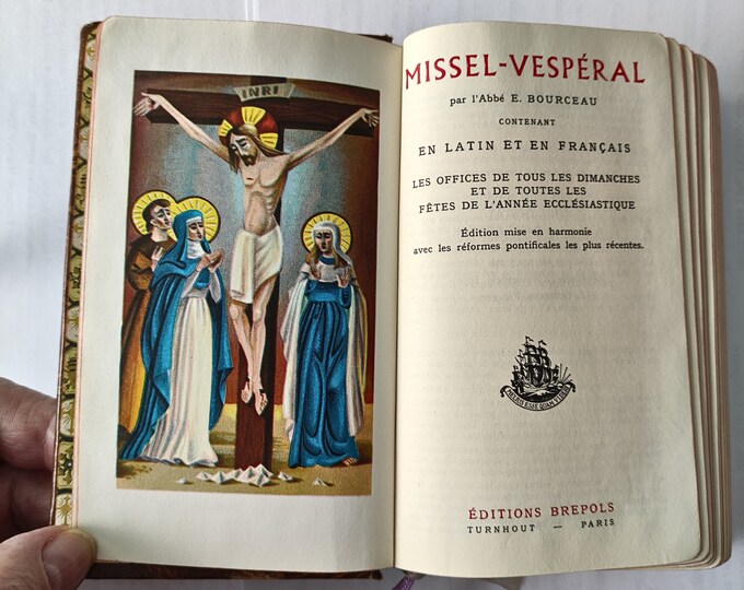 Catholic Missal Liturgical Texts, Missel-vespers in Latin and French ...