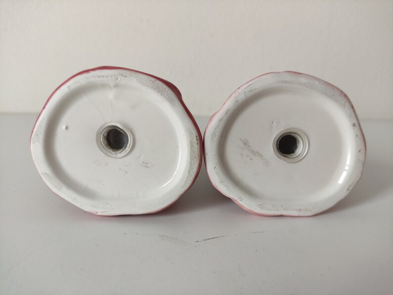 Retro 70s Porcelain Shaker Set: Red Dress Kitchen Decor - Etsy