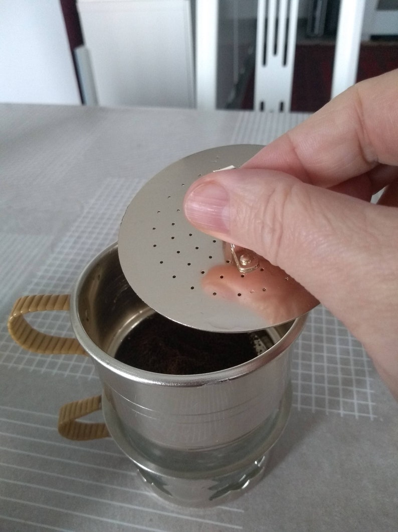 Vintage French Drip Coffee Maker: Stainless Steel & Duralex Glass, 70s ...