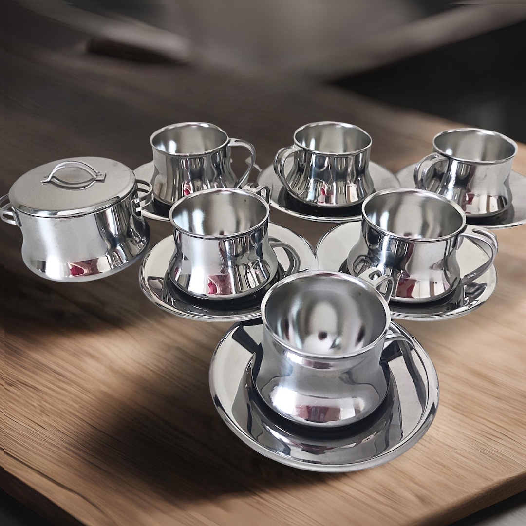 Vintage Italian 70's Inoxpran etrusca Model 18/10 Stainless Steel ...