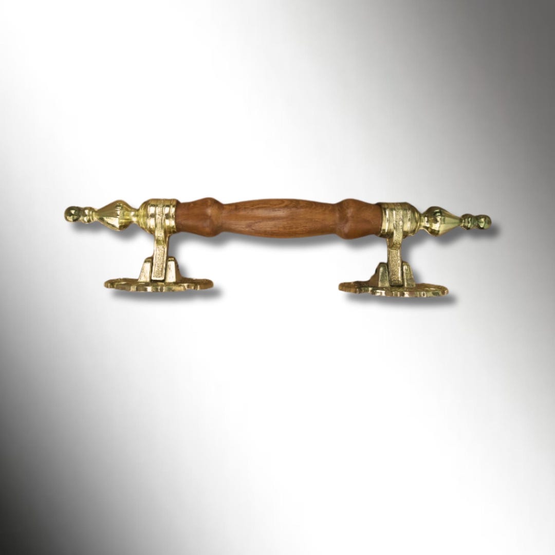 Door Support Handle Large Brass Door Pull Grab Handle 13.2-inch Length ...