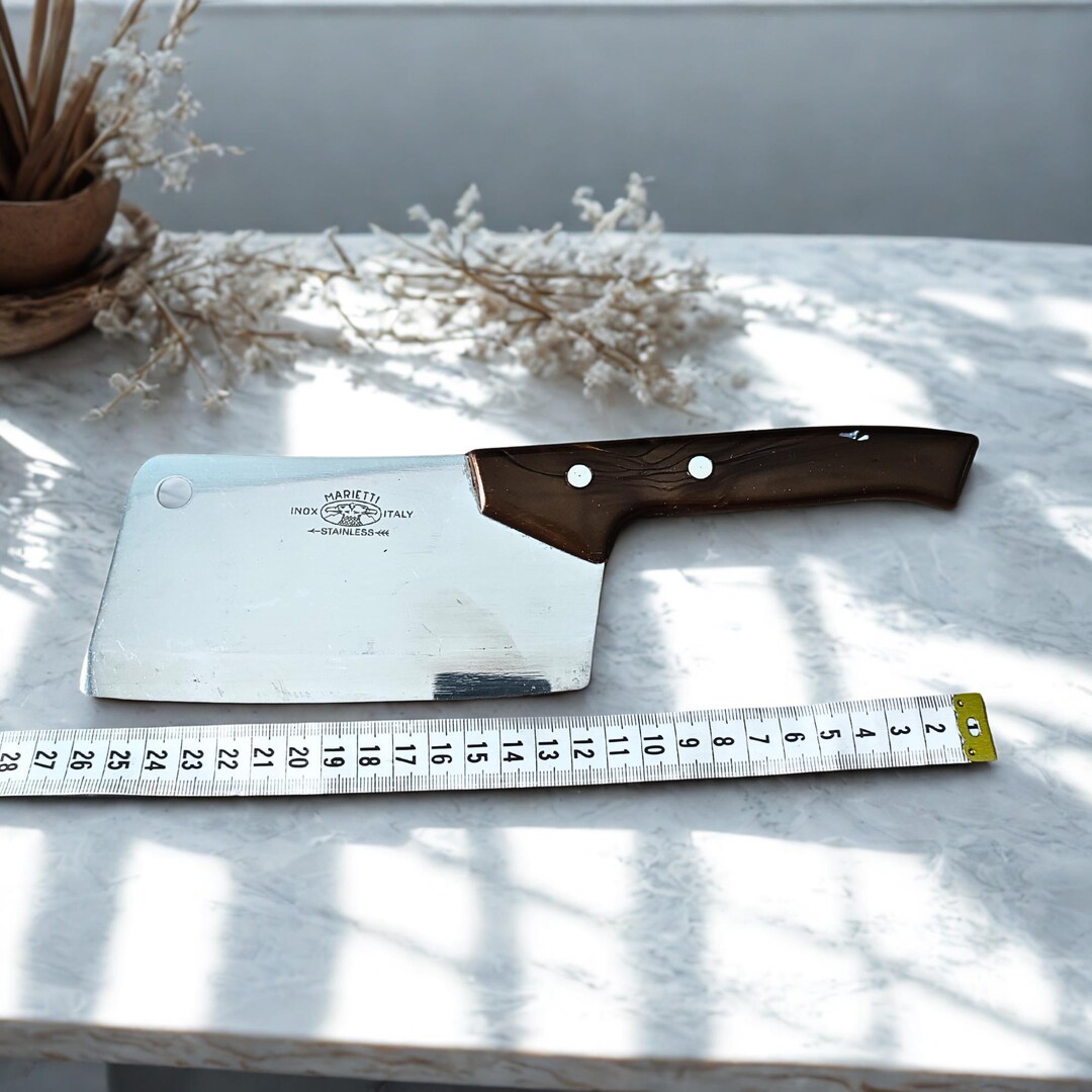 Italian Brand Vintage Butcher Cleaver Chopper Stainless Steel Marietti ...