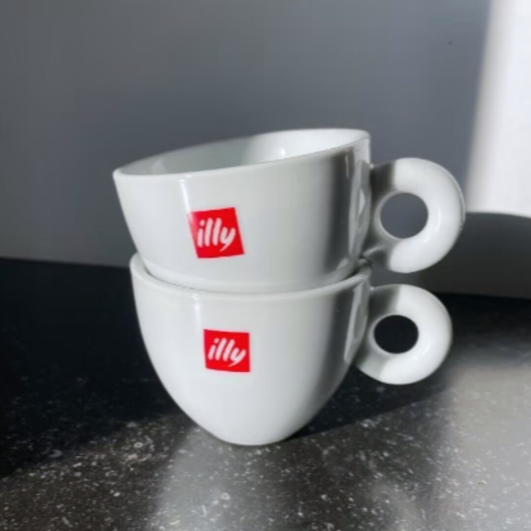Espresso White Porcelain Coffee Mug From Illy Made in Italy Cup WITHOUT ...