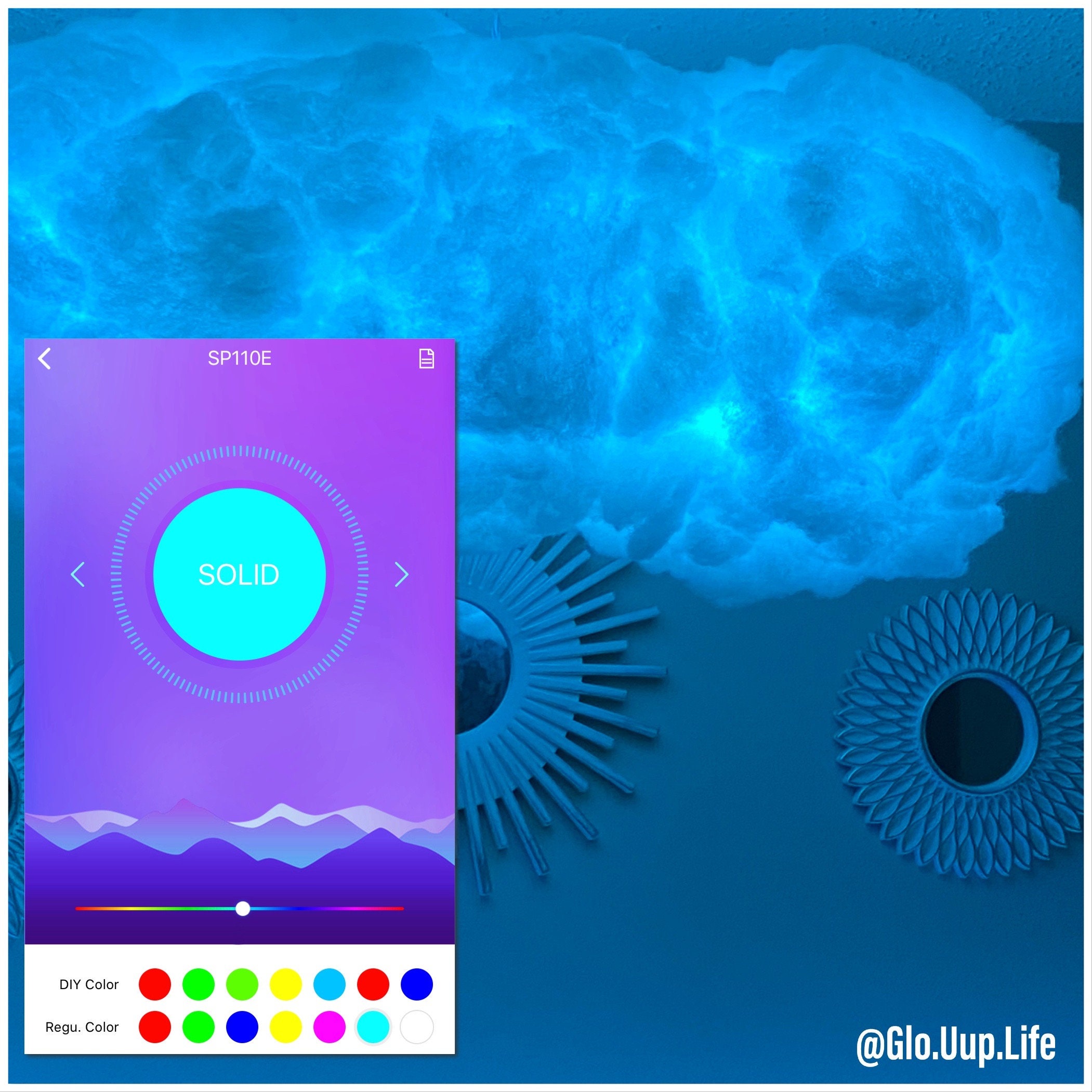 3ft Glo Cloud Glowing Colorful Lamp - Etsy