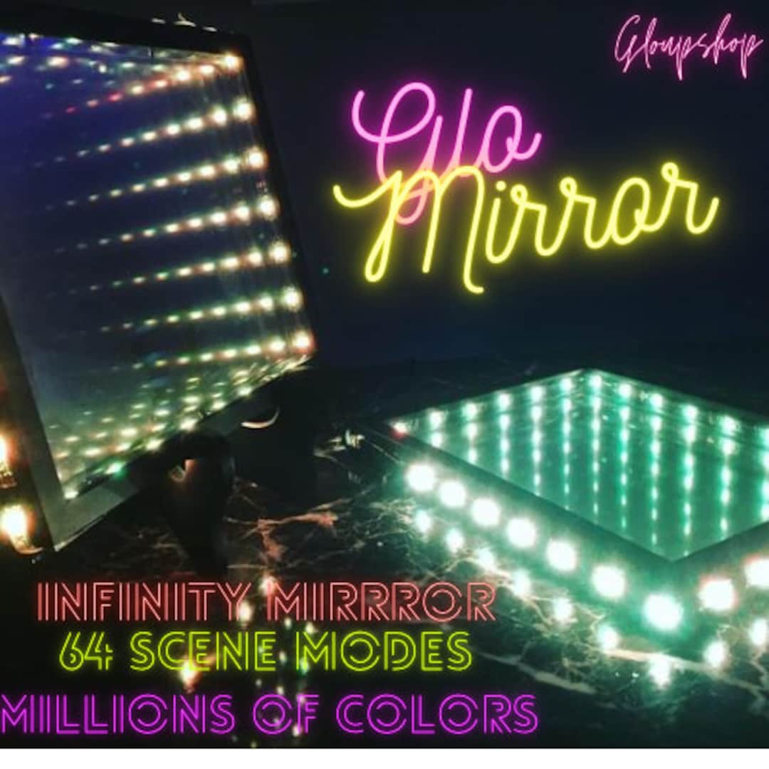 Glo Mirror RF Remote Control Multicolor Chasing Flexible LED Lights ...