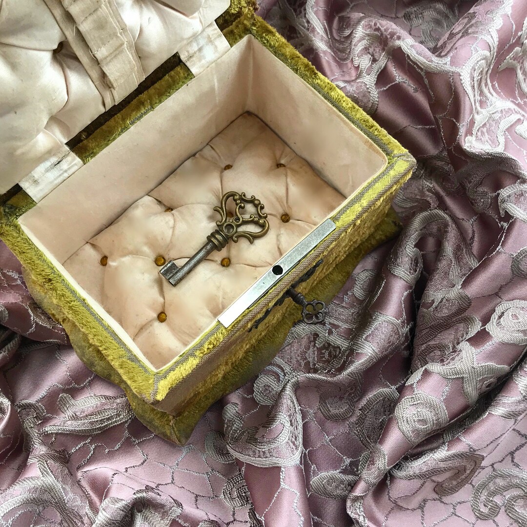 Antique Victorian French Napoleon III Era Jewelry Sewing Box , Gold ...