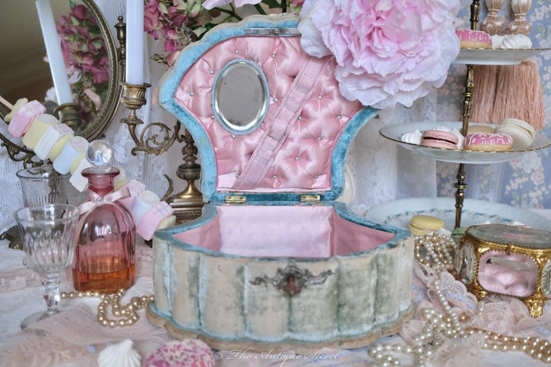 Extraordinary Rare 19th Century Victorian Jewelry / Boudoir Sewing Box ...