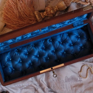 Gorgeous 19th Century Victorian Glove Fan / Box in Brown Leather ...