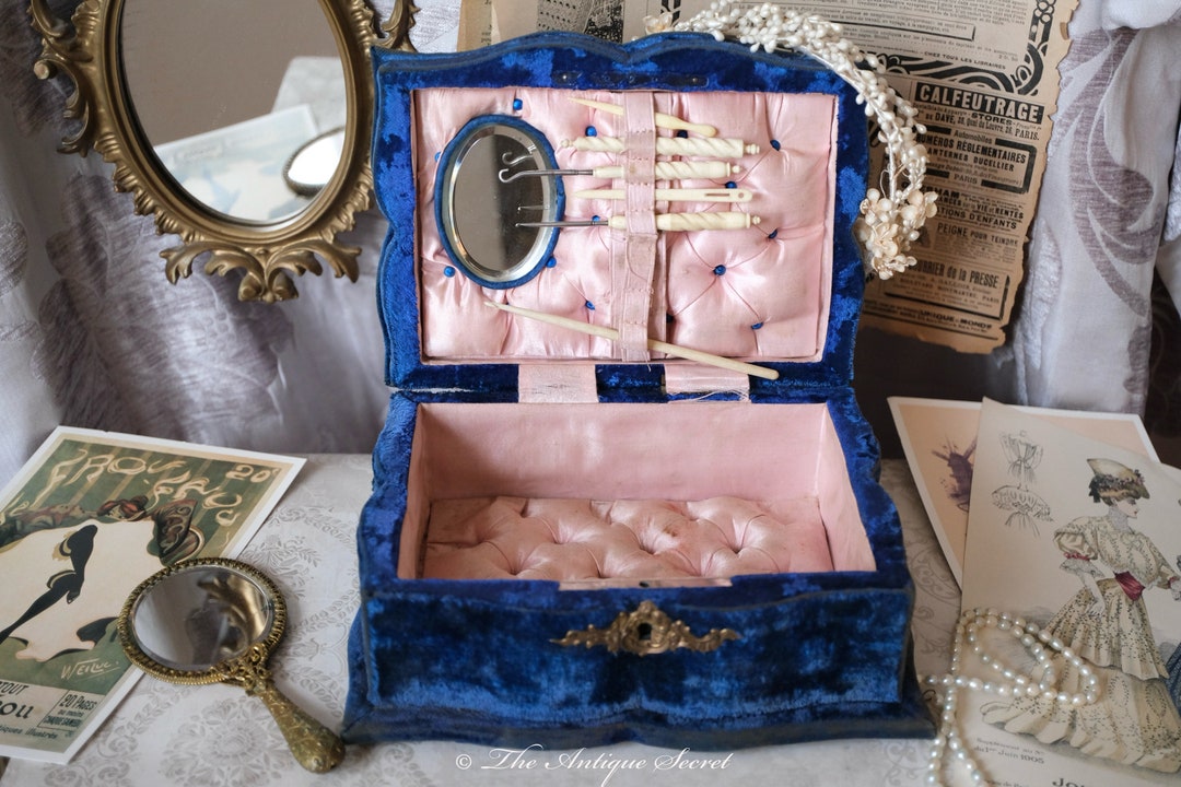 Extraordinary and Rare 19th Century Victorian Jewelry / Vanity - Sewing ...