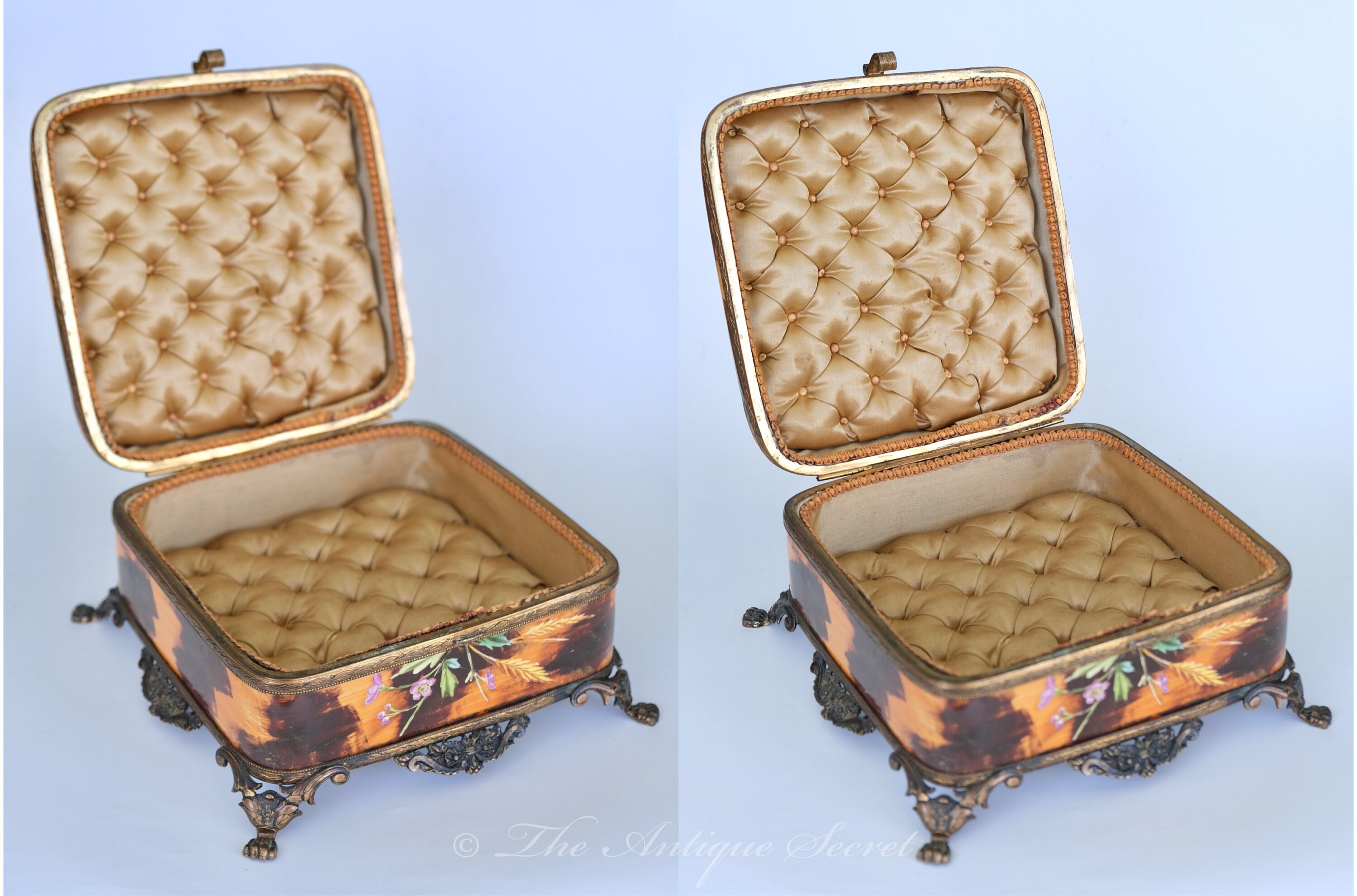 SOLD Rare 19th Century French Napoleon III Box Ormolu and Handpainted ...