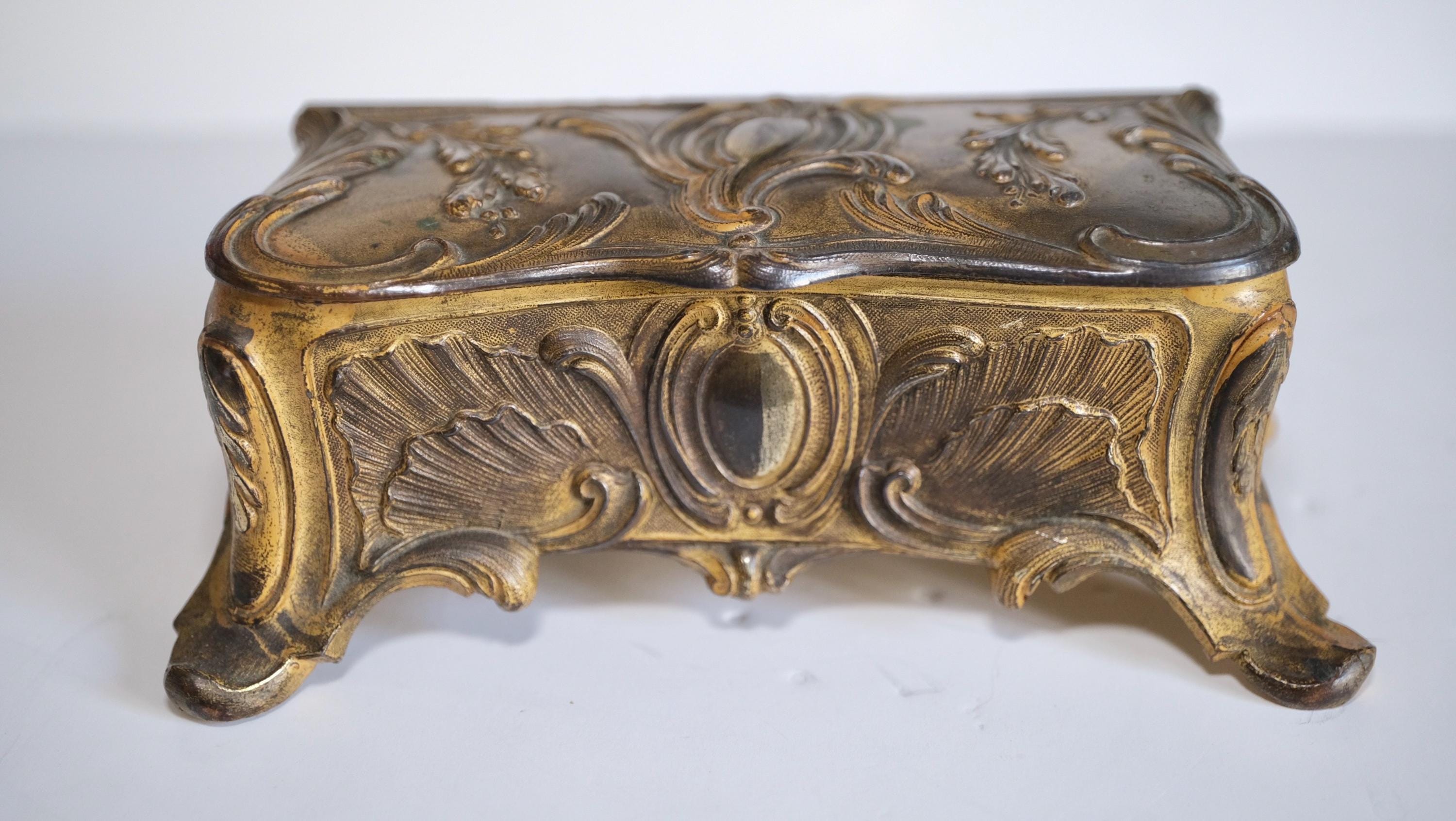 Exquisite 19th Century French Napoleon III Jewelry Trinket Box With ...