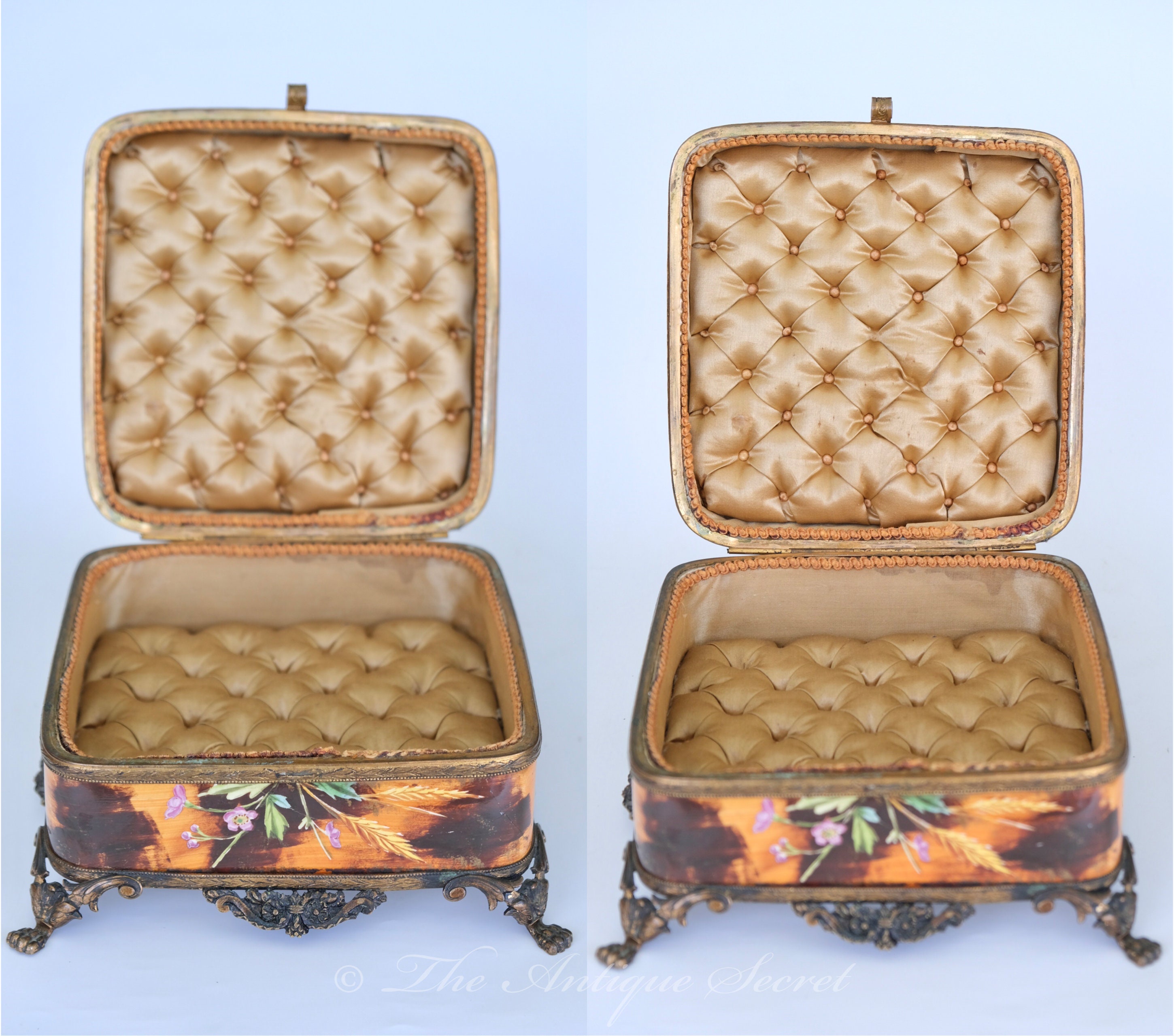 SOLD Rare 19th Century French Napoleon III Box Ormolu and Handpainted ...