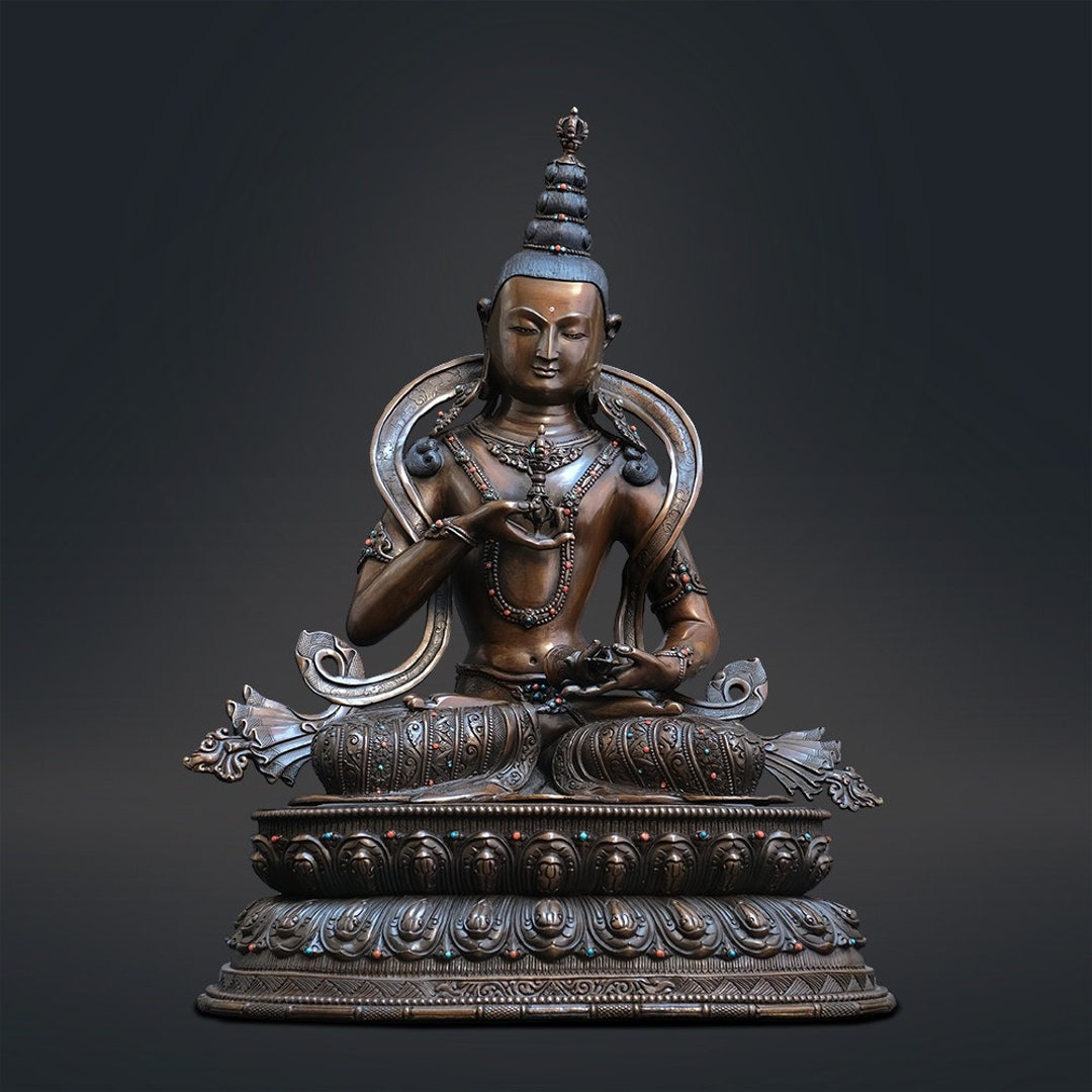 Dorje Sempa Buddha Vajrasattva Statue Nepal 12.5 Kg Figure Sculpture ...